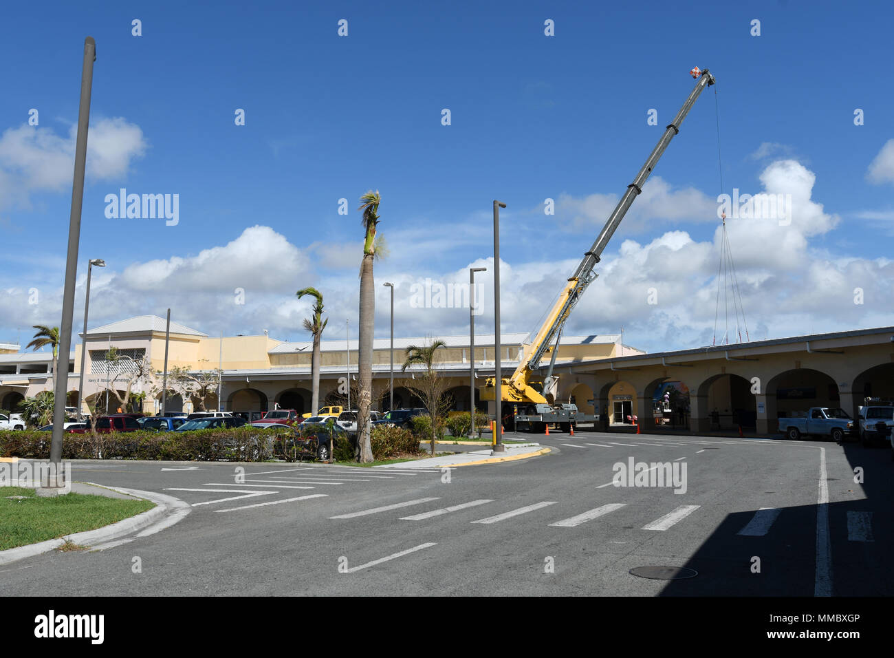 Christiansted, St. Croix, USVI--Work continues to repair damage caused ...
