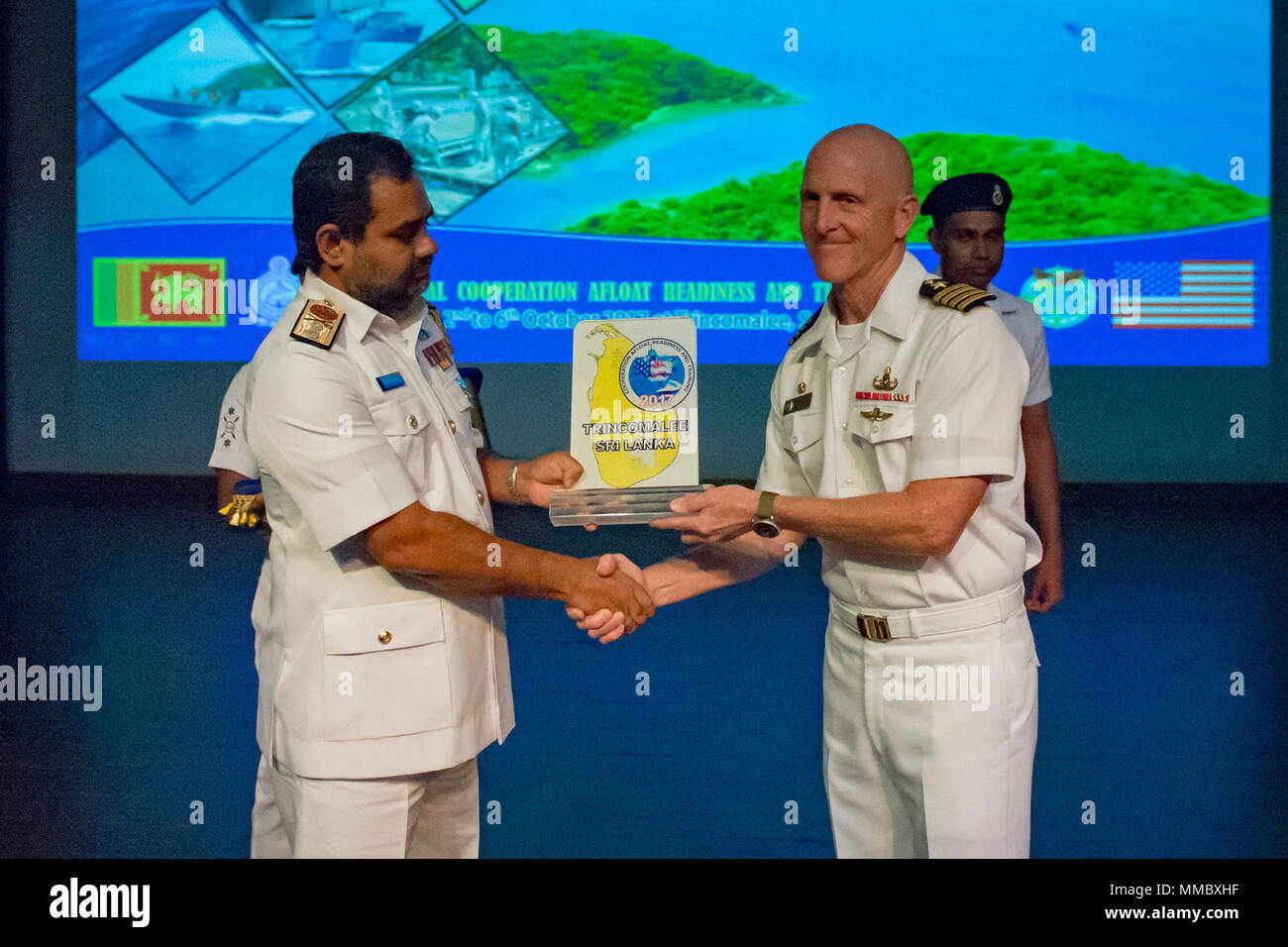 (TRINCOMALEE, Sri Lanka) - U.S. Navy Capt. Robert Baughman, Commander ...
