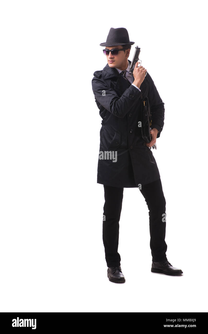 Armed secret service agent Cut Out Stock Images & Pictures - Alamy