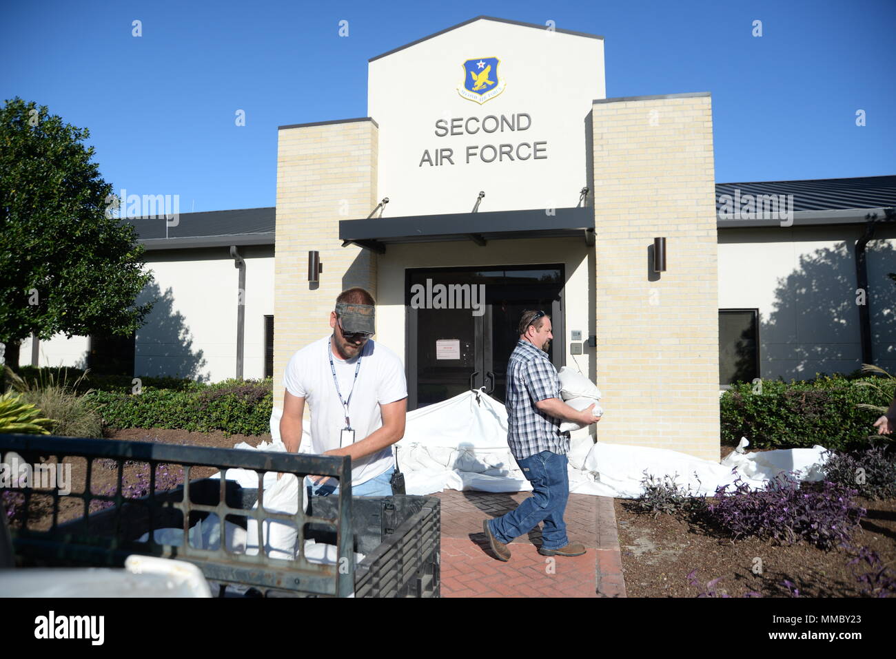 Jeremy Railey, Vectrus Structure Shop carpenter, and TJ Wendt, Vectrus ...