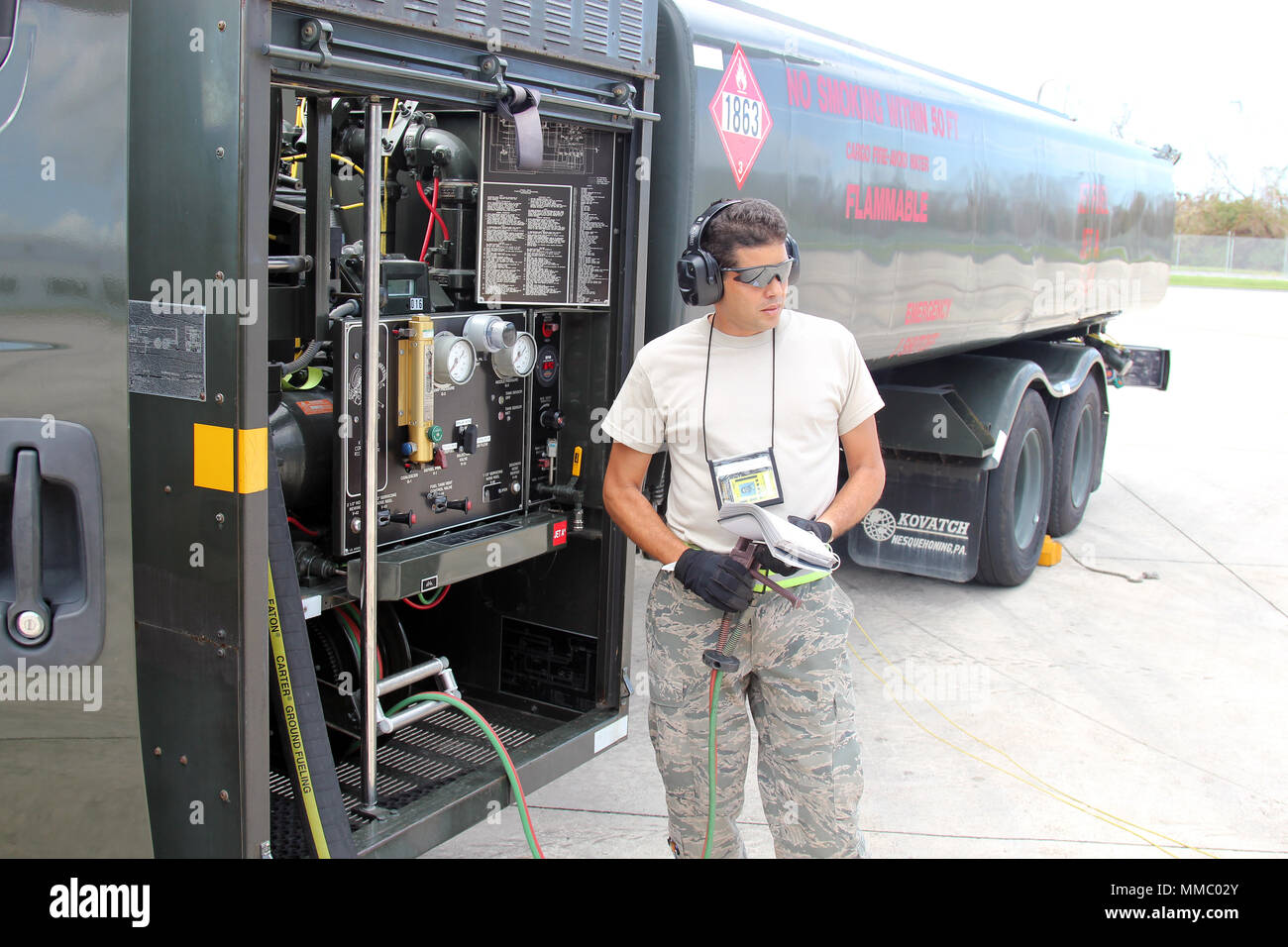 Tech. Sgt. Harry Rivera, a fuels specialist with the 156th Airlift Wing ...