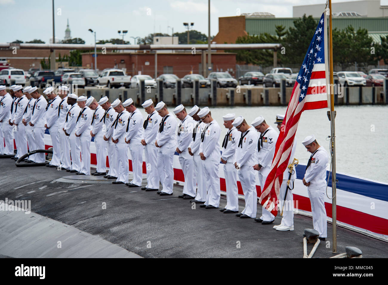 Navy Sailors Bow Heads High Resolution Stock Photography and Images - Alamy