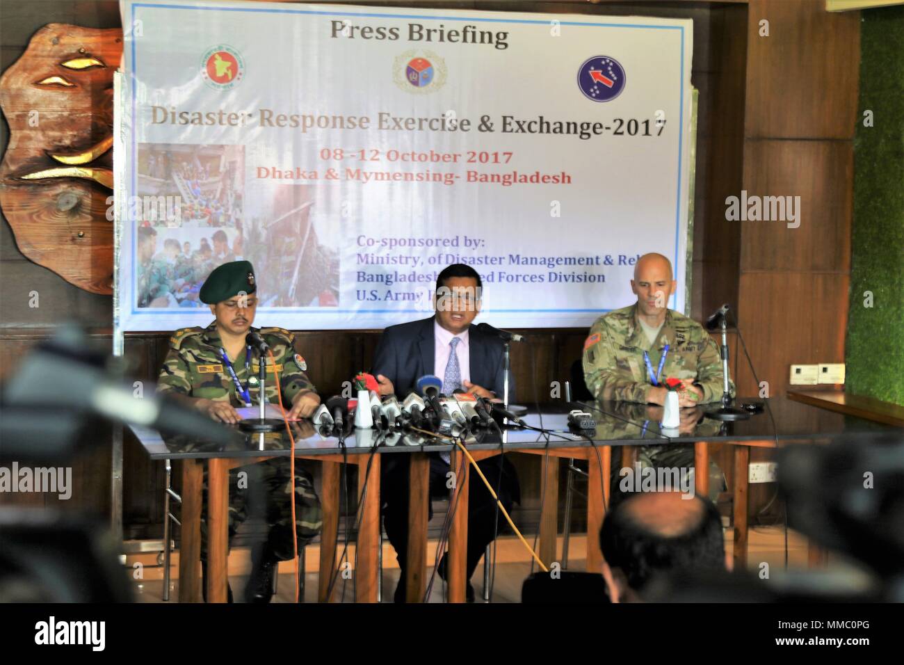 From left to right, Col. Raju Ahmed, operations, Bangladesh Armed ...