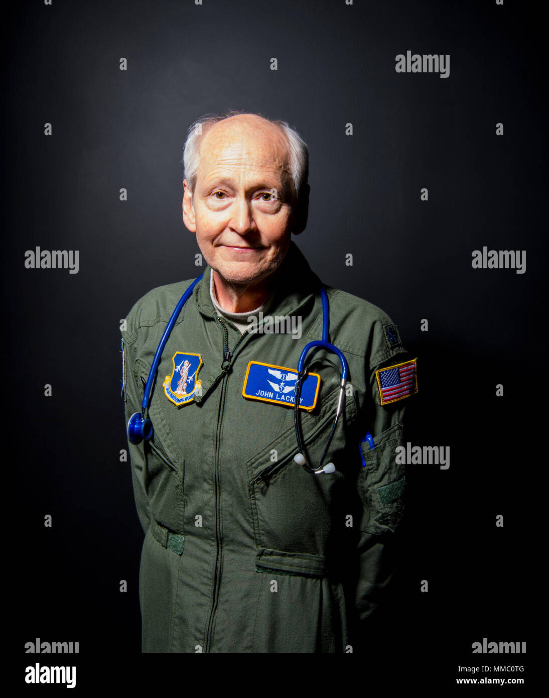 Photo of Lt. Col. John Lackey, Flight Physician for the 130th Medical ...