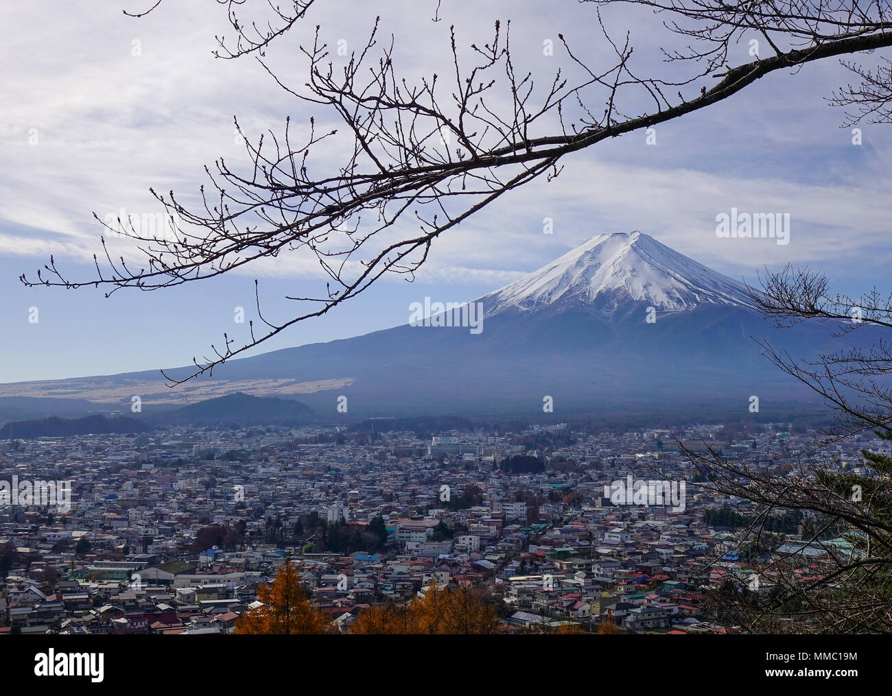 Autumn scenery of Mount Fuji in sunny day Stock Photo - Alamy
