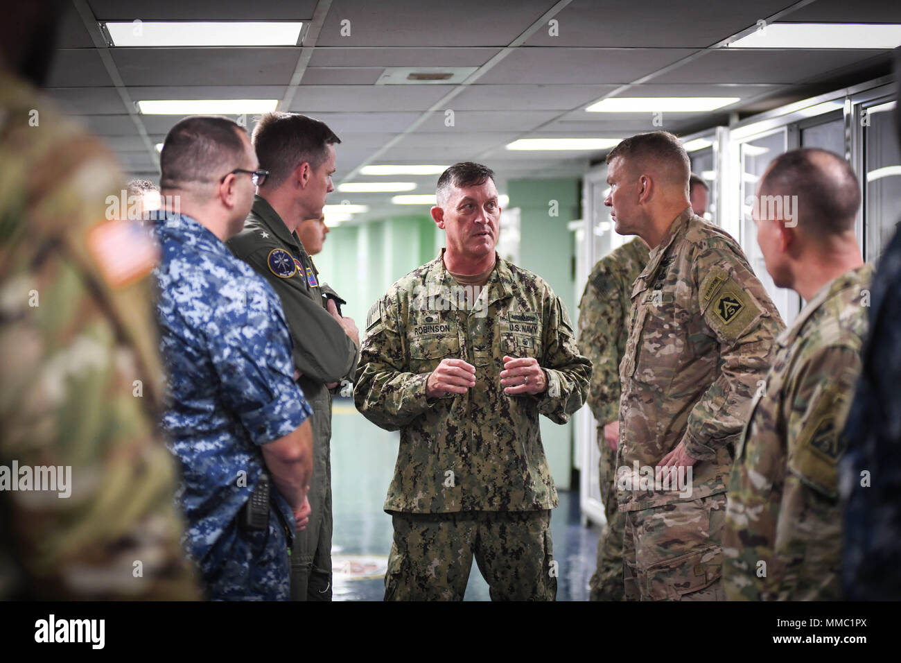 171008-N-ZN152-0240 CARIBBEAN SEA (Oct. 8, 2017) - Capt. Kevin Robinson ...
