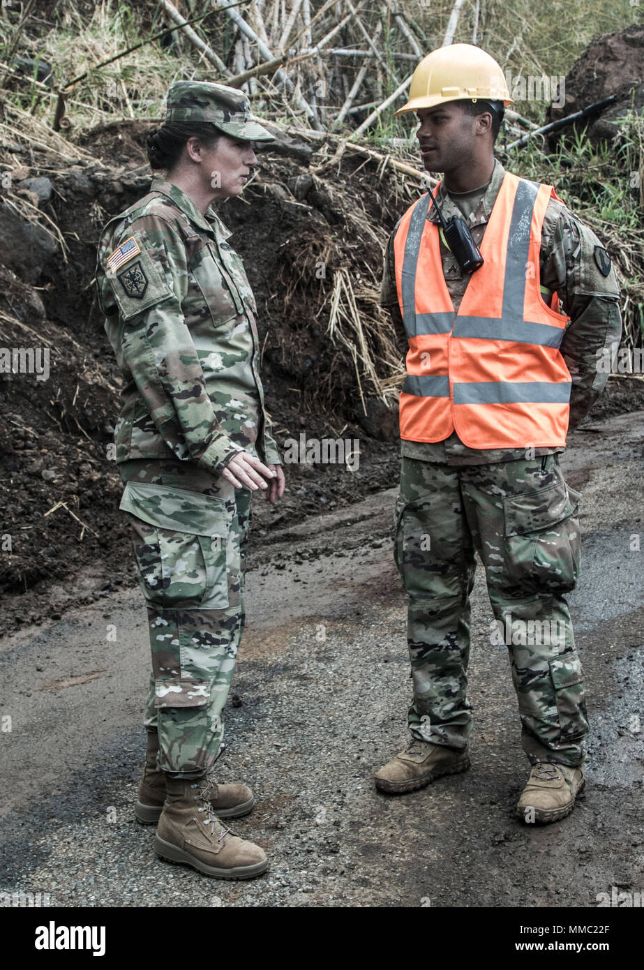 U.S. Army Reserve Cpl. Michael J. Rodriguez, talks with Brig. Gen ...