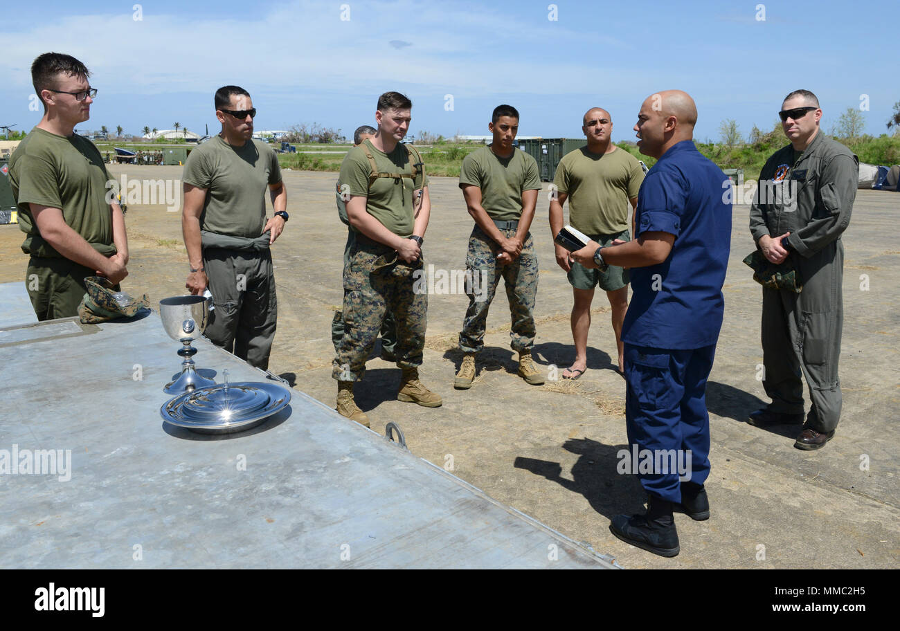 U.S. Coast Guard Lt. Francisco Muniz Valle, chaplain of Coast Guard Air ...