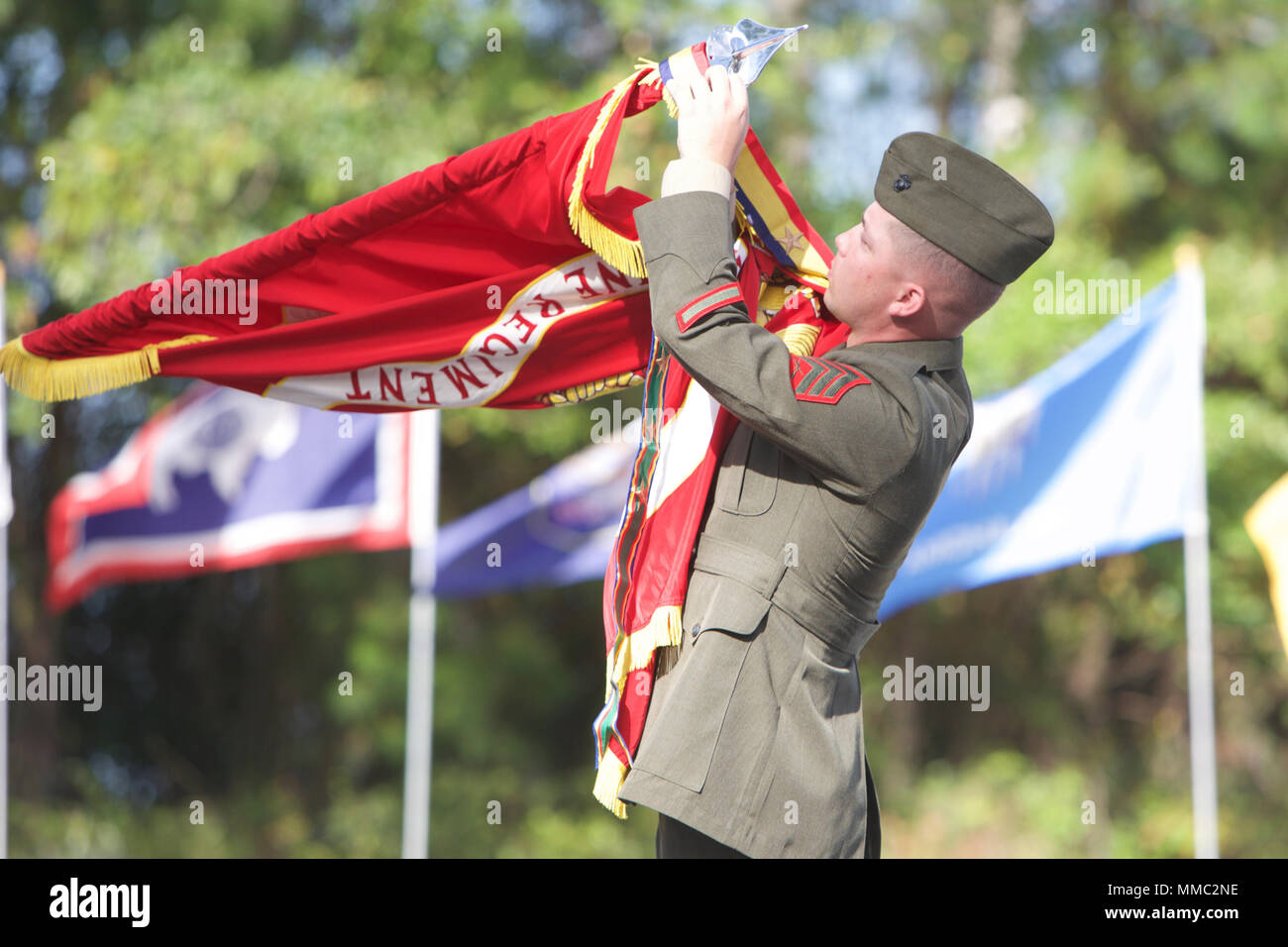 U.S. Marine Corps Sgt. Scott A. Mcclellan with 8th Marine regiment ...