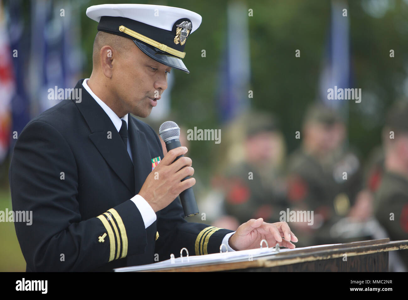 U.S. Navy Lieutenant Commander Ulysses Ubalde, the 8th Marine Regiment ...