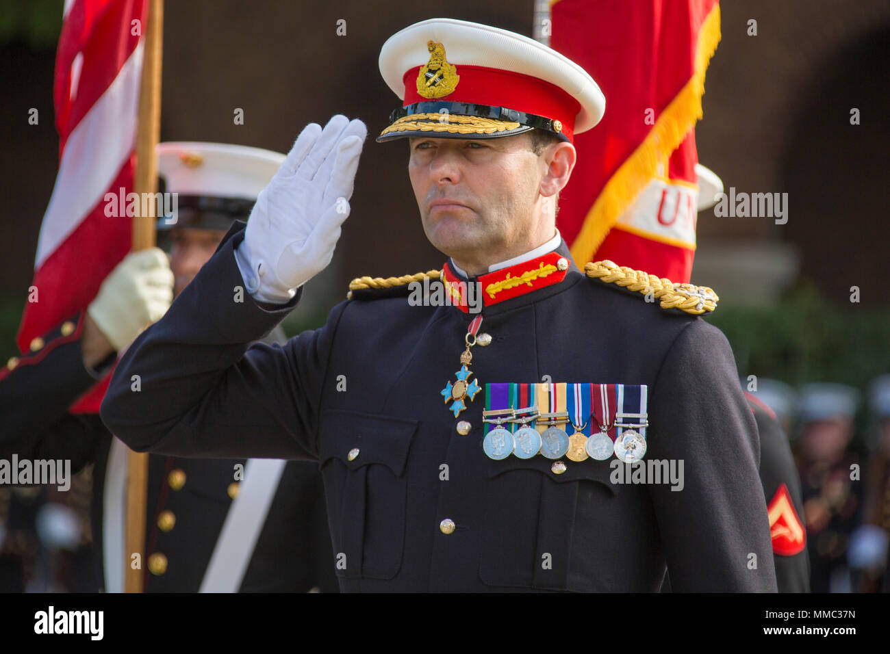 Commandant General of the British Royal Marine Corps Maj. Gen. Robert A ...