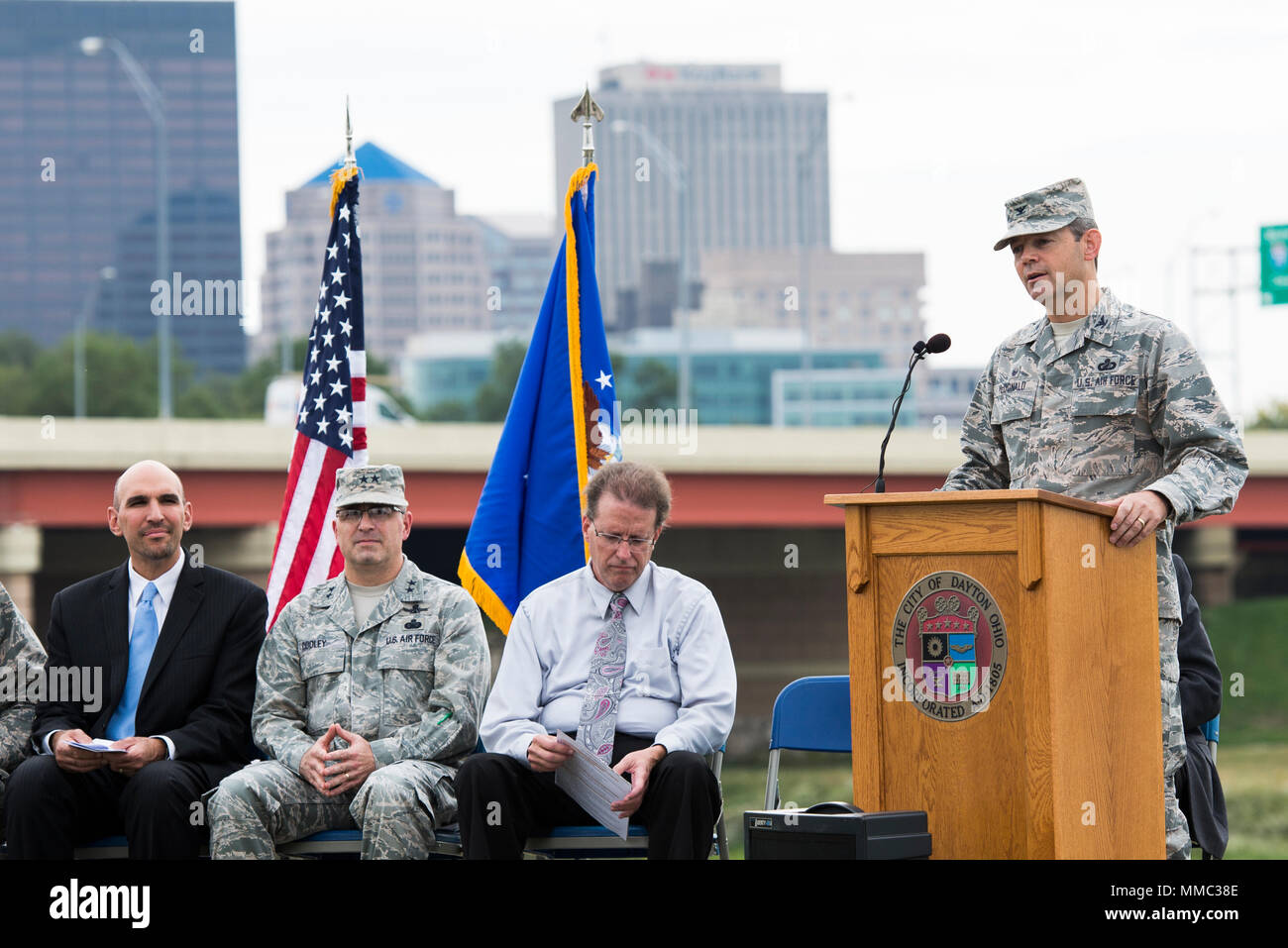 Col. Bradley McDonald, commander, 88th Air Base Wing, Wright-Patterson ...