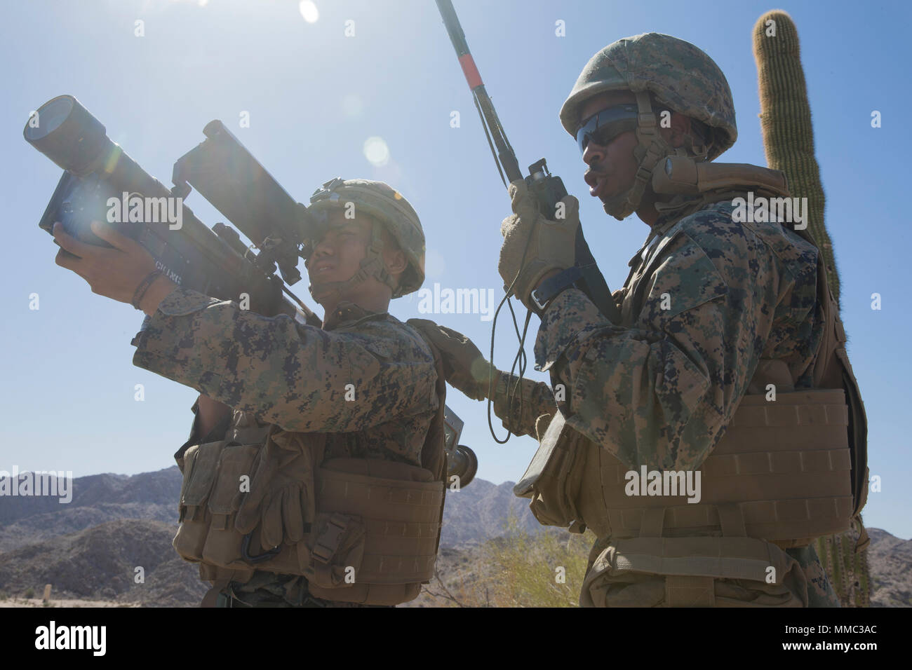 U S Marine Corps Cpl Cody Enriquez Left And Sgt Cavel Hylton Low