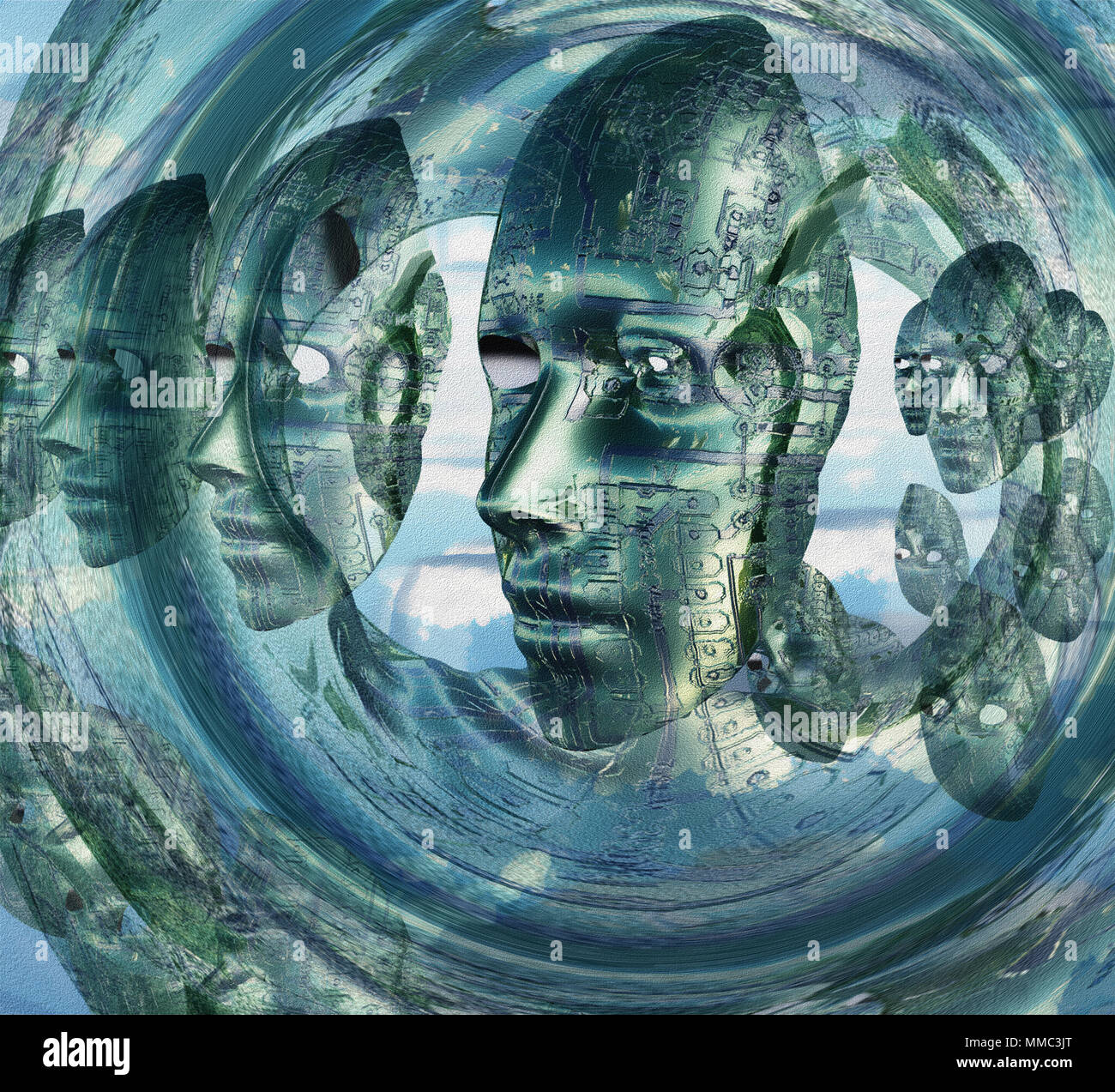 Face hovers hi-res stock photography and images - Alamy