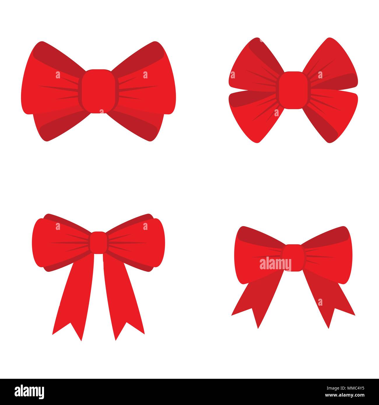 Vector red bow Stock Vector Image & Art - Alamy