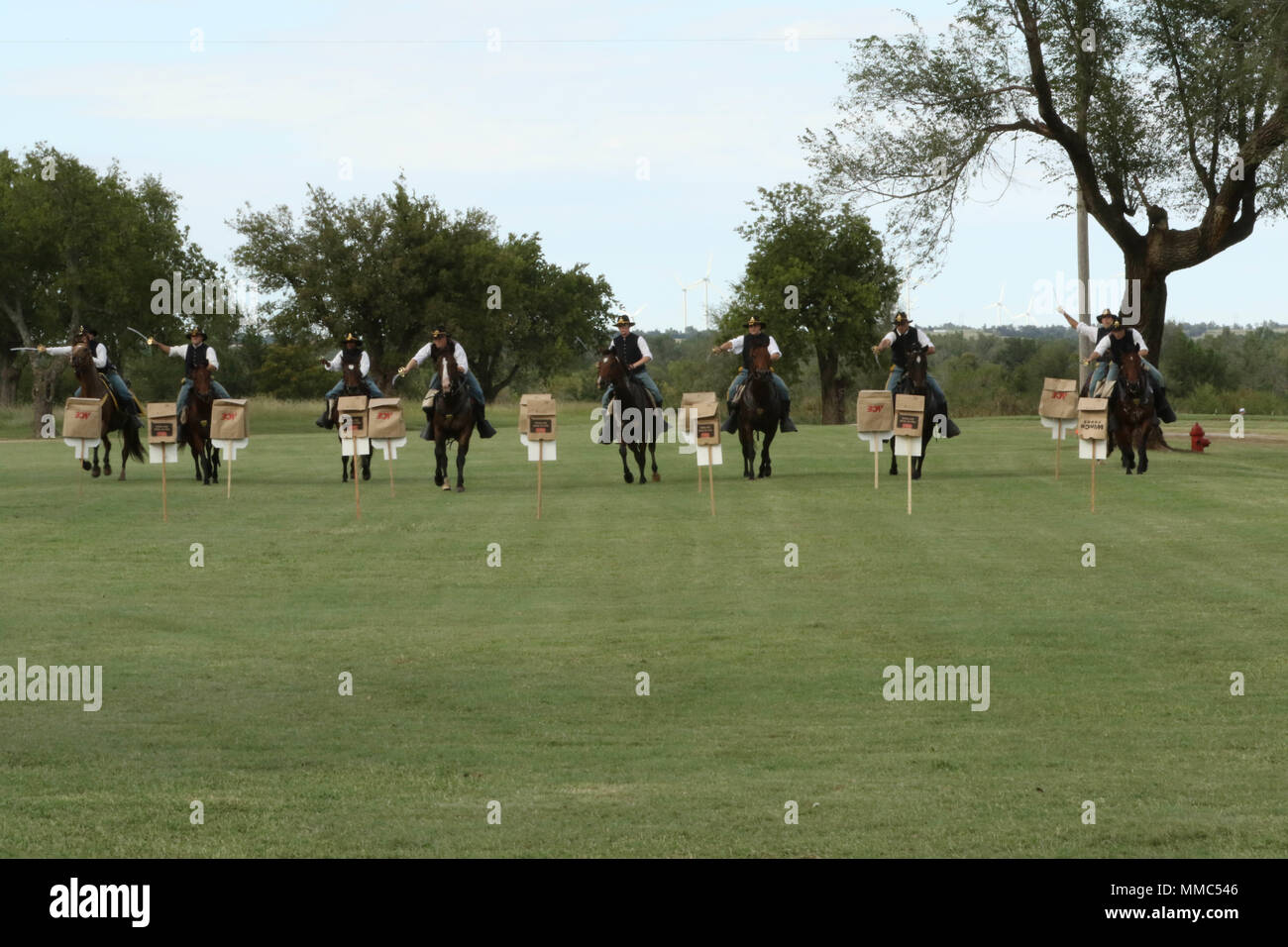 The commanding generals mounted color guard High Resolution Stock ...