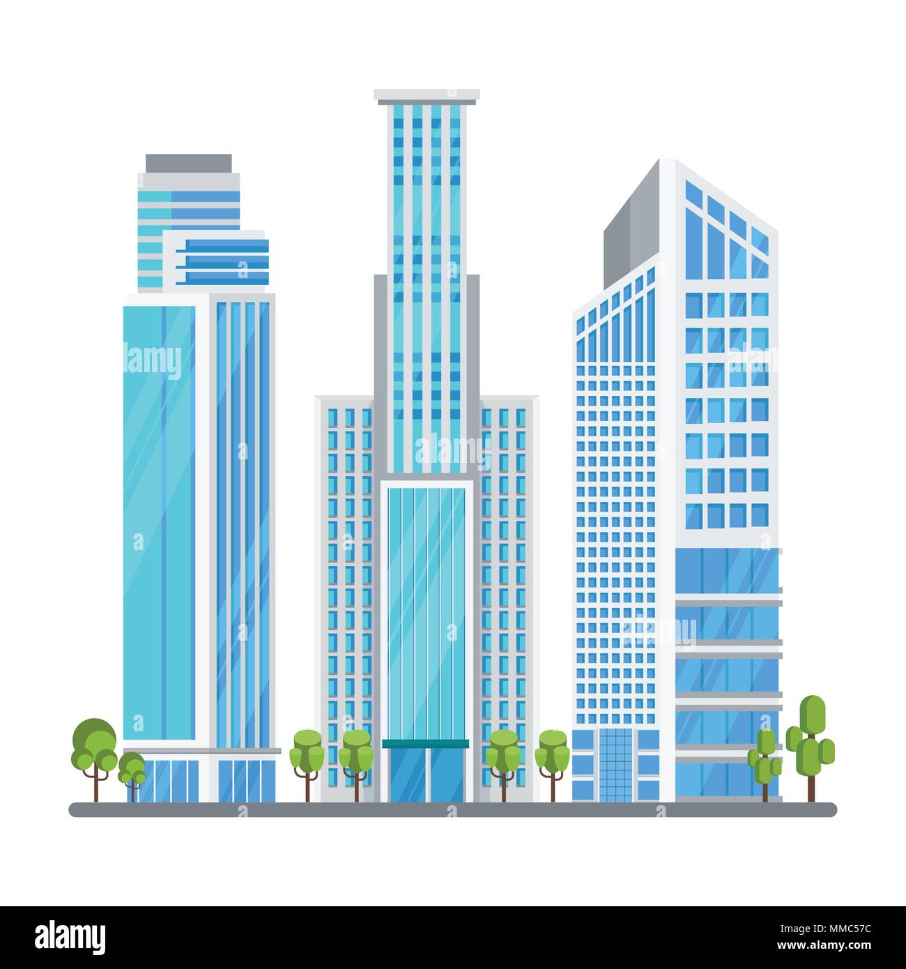 Tall building facade modern Stock Vector Images - Alamy