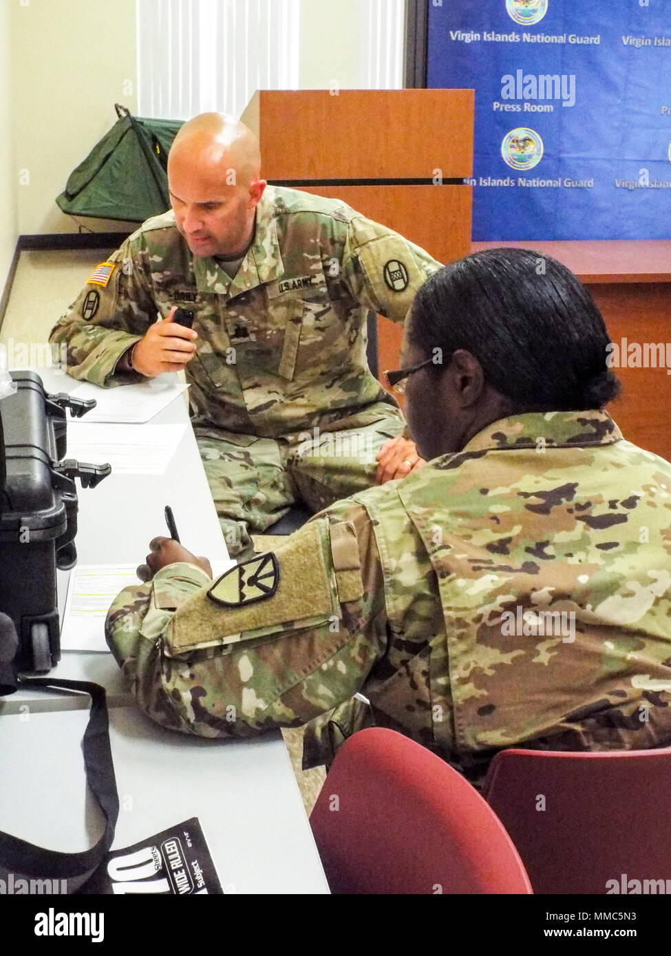 North Carolina Army National Guard Capt. Sean R. Daily, the director of ...