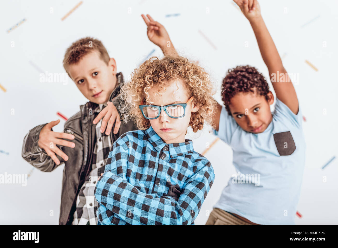 Young serious kids dancing at a party Stock Photo - Alamy