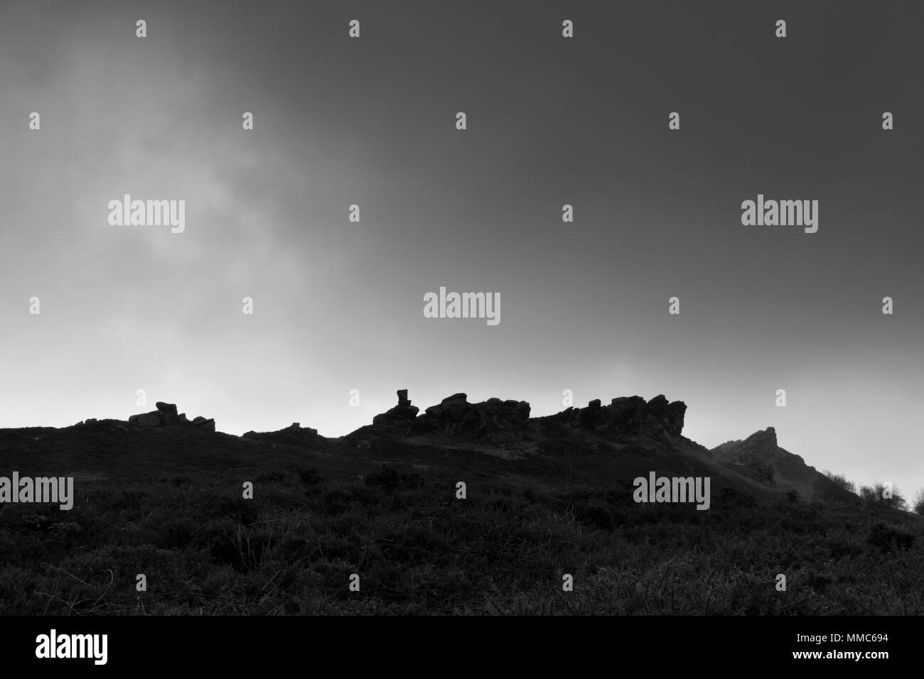 Ramshaw Rocks, Peak District, Staffordshire, England, UK Stock Photo ...