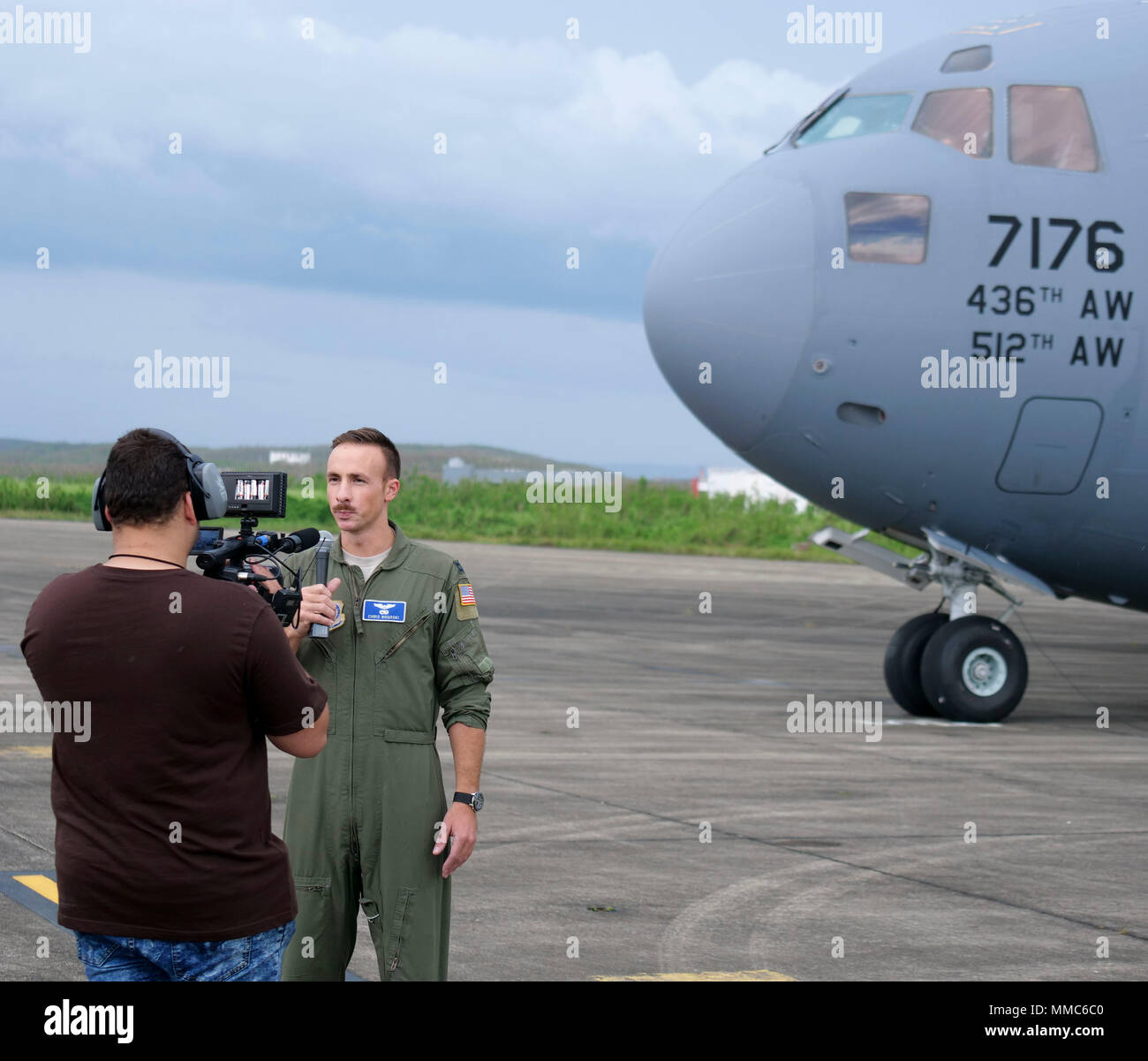 U.S. Air Force Capt. Chris Rogoski, 436th Airlift Wing C-17 Globemaster ...