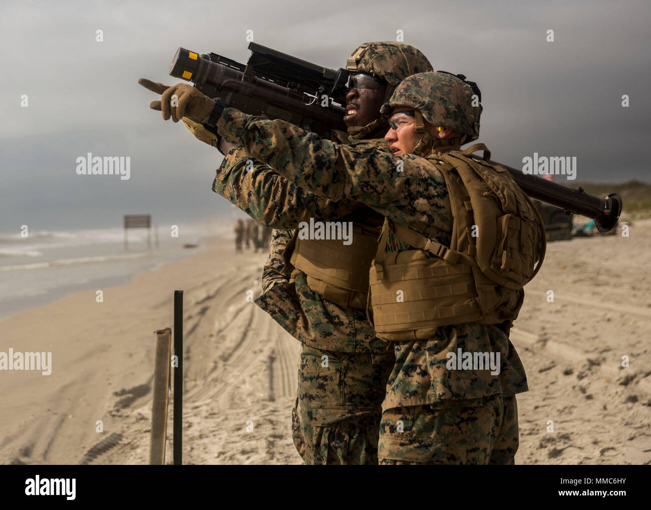 U.S. Marine Corps Sgt. Michael J. Williams, a low altitude air defense ...