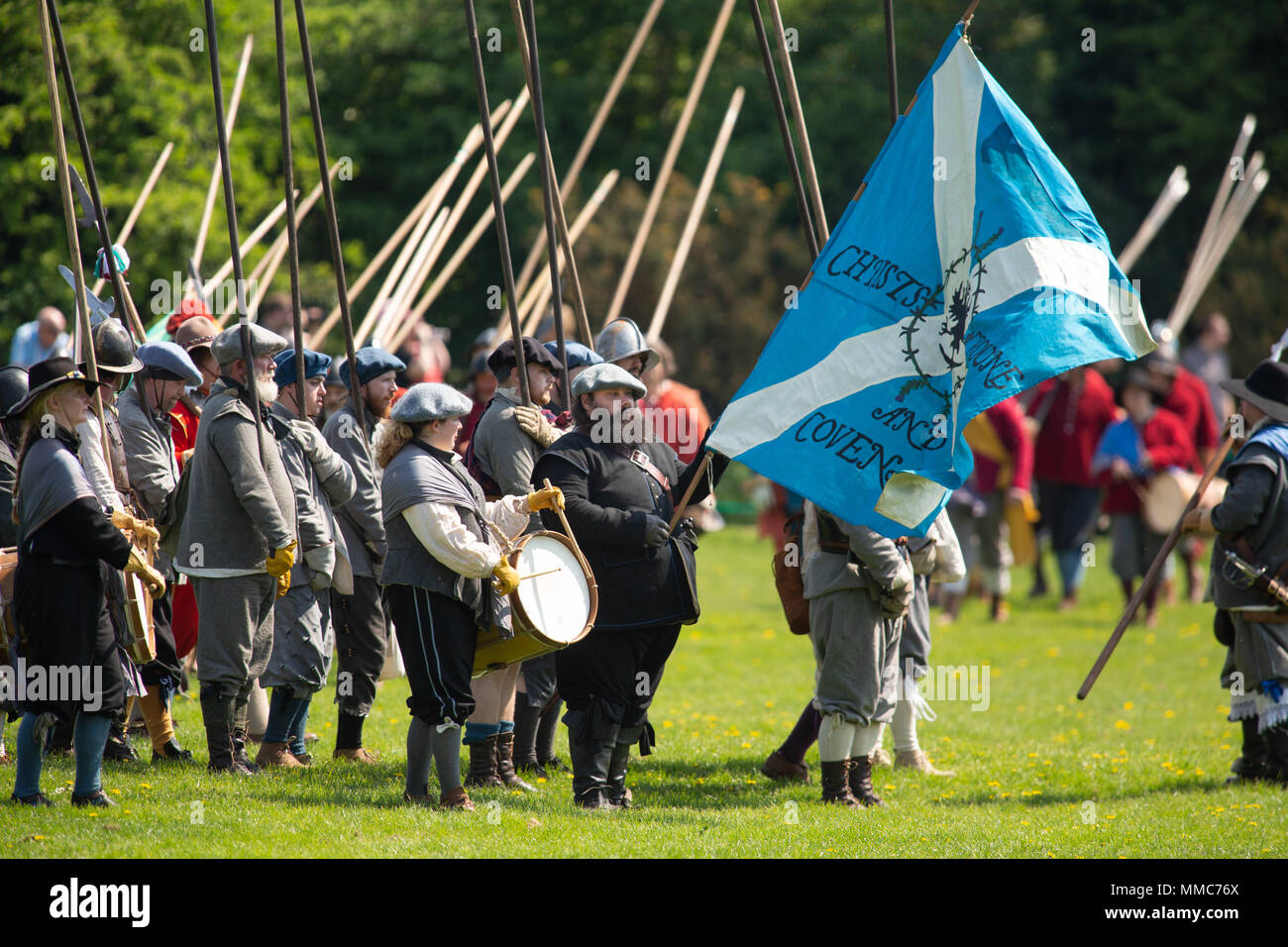 The Pikes and Plunder event re-enacting an English Civil War battle ...