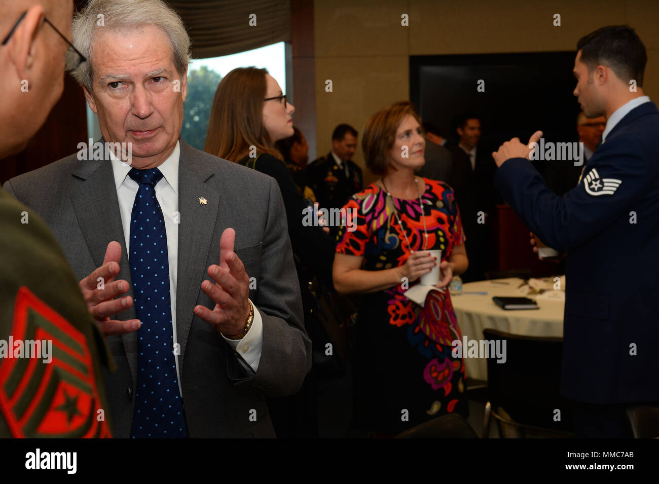 Reps. Walter Jones, front, and Kathy Castor, rear, both members of the ...