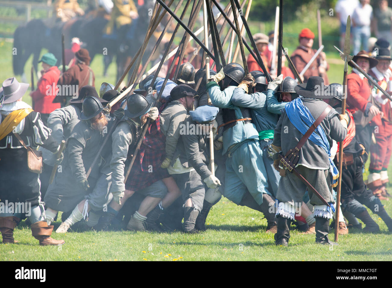 The Pikes and Plunder event re-enacting an English Civil War battle ...