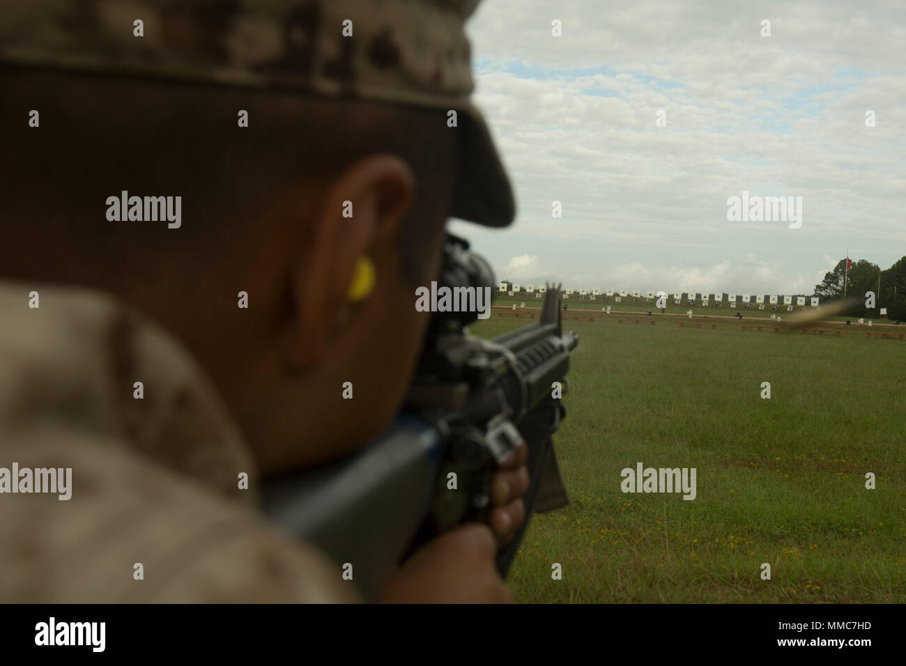 U.S. Marine Corps Rct. James Harris with Platoon 1082, Alpha Company ...