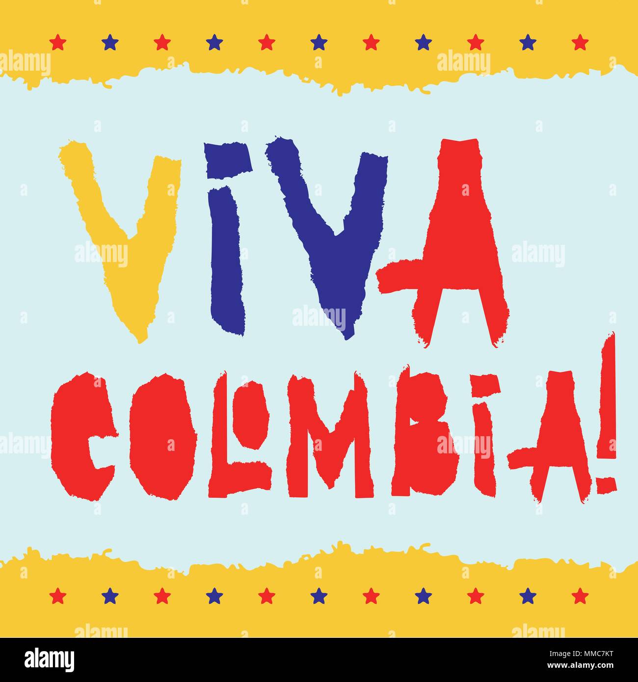 Viva colombia Stock Vector Images - Alamy