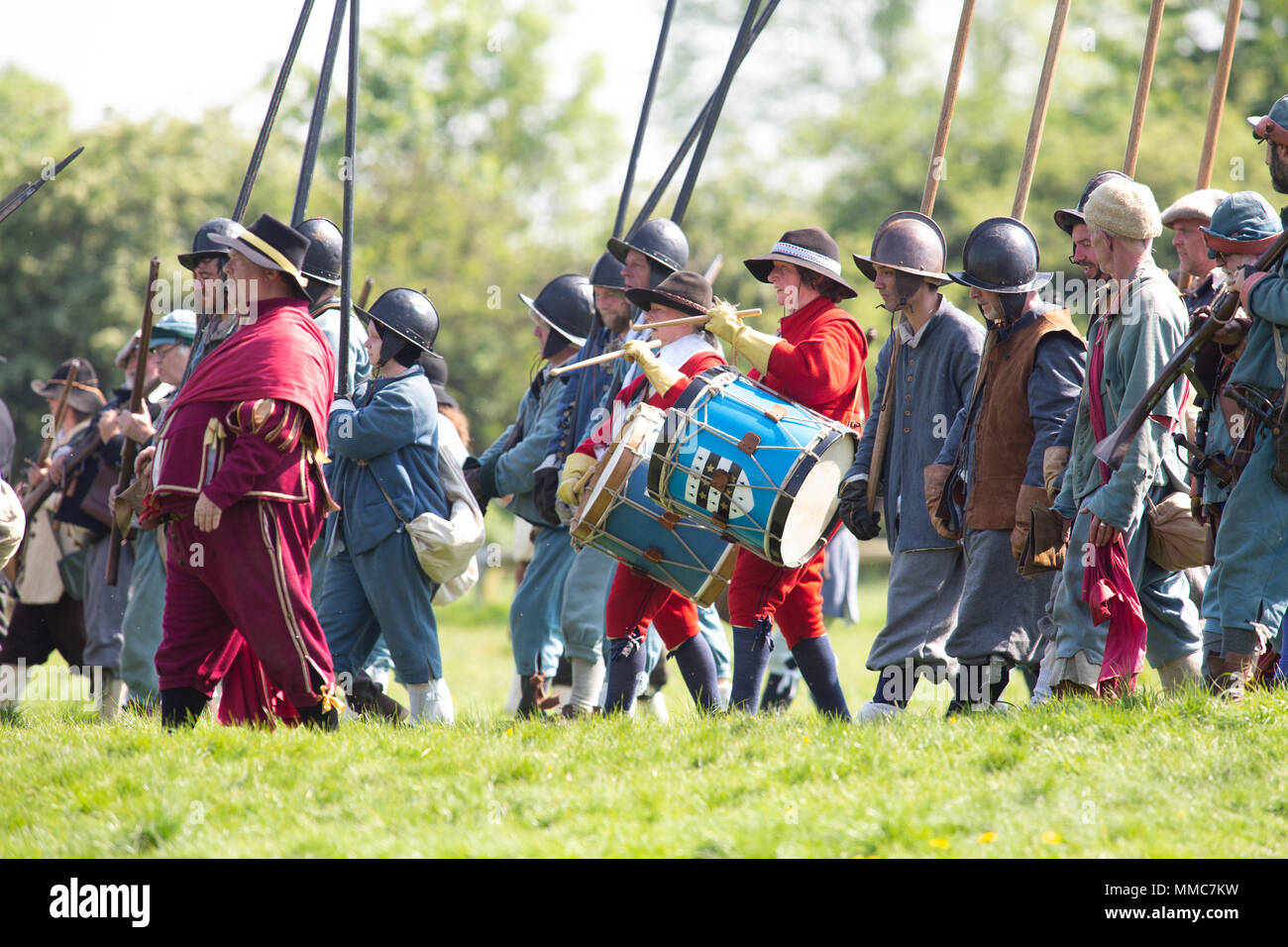 The Pikes and Plunder event re-enacting an English Civil War battle ...