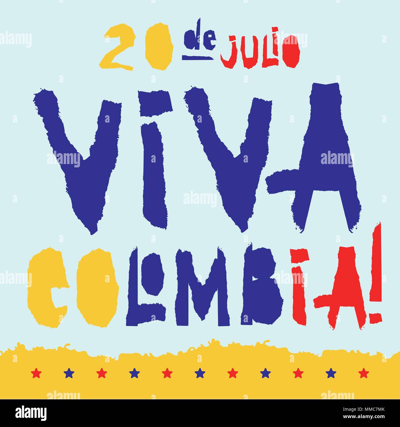Viva colombia Stock Vector Images - Alamy