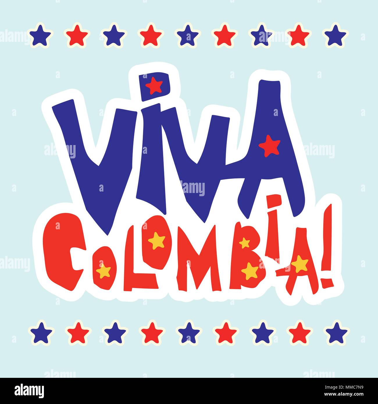 Viva colombia Stock Vector Images - Alamy
