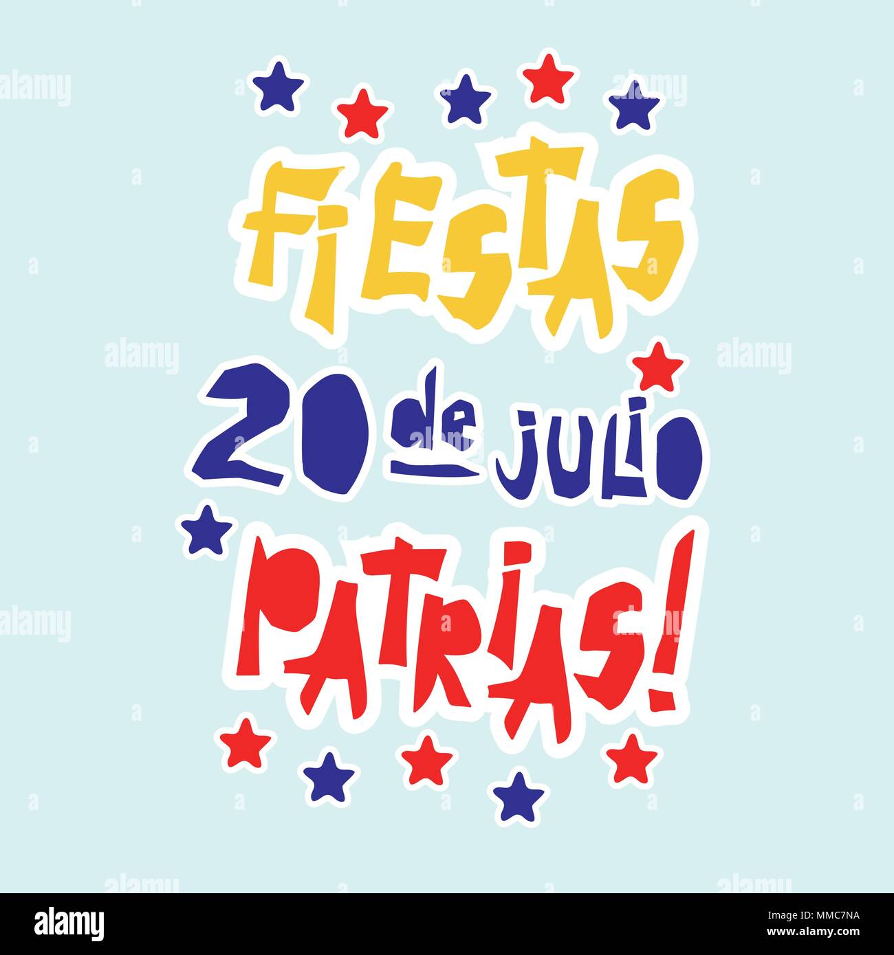 Flat fiestas patrias design for banner, apparel print independence ...