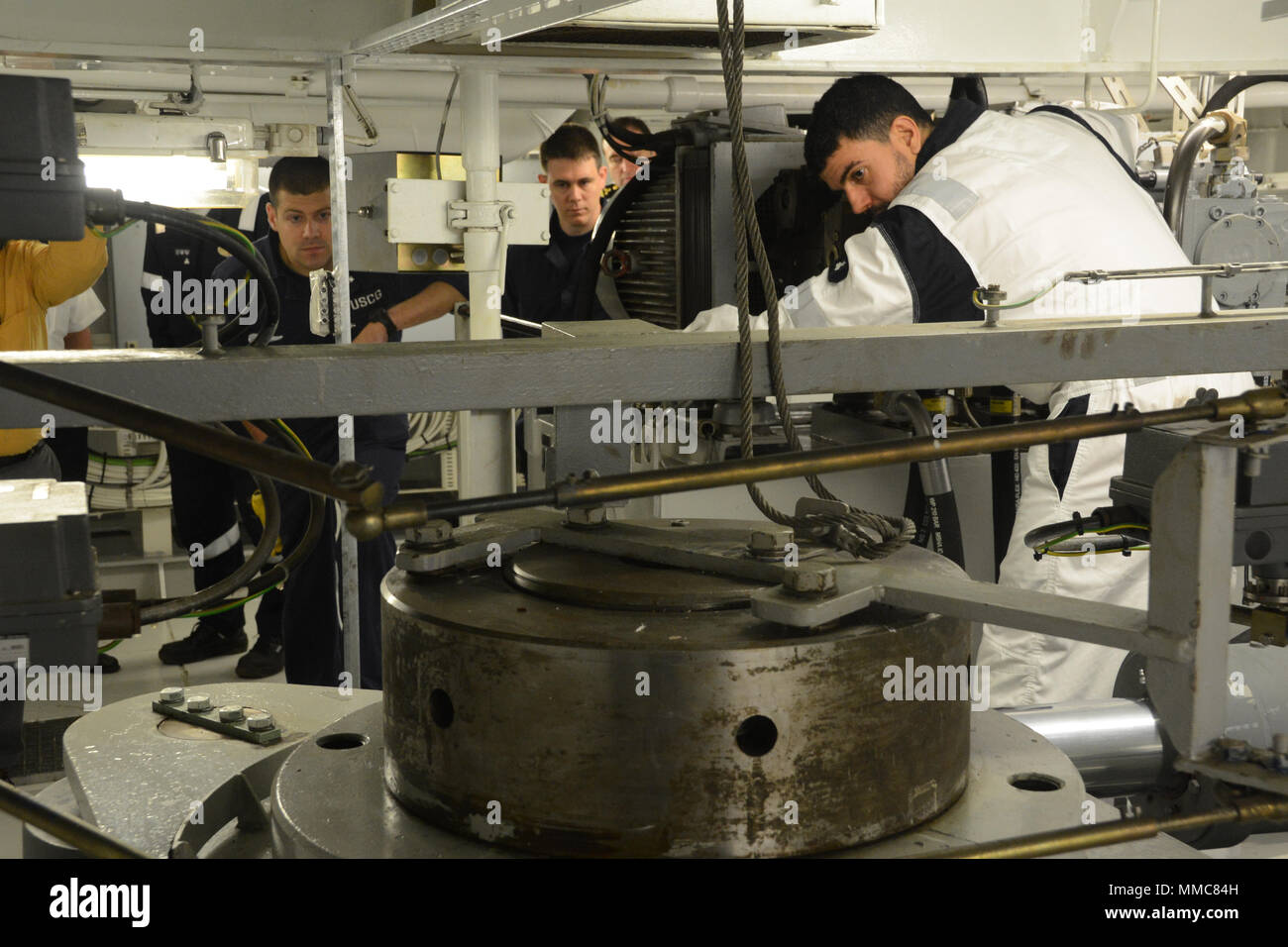 Coast Guard Lt.j.g. Nick Capuzzi, a vessel inspector from Sector Juneau ...
