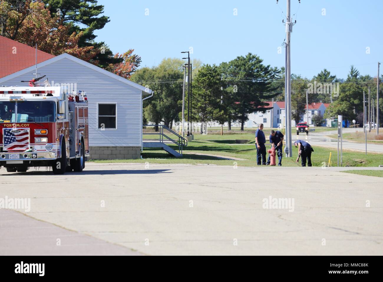 Wisconsin hydrant flushing hi-res stock photography and images - Alamy