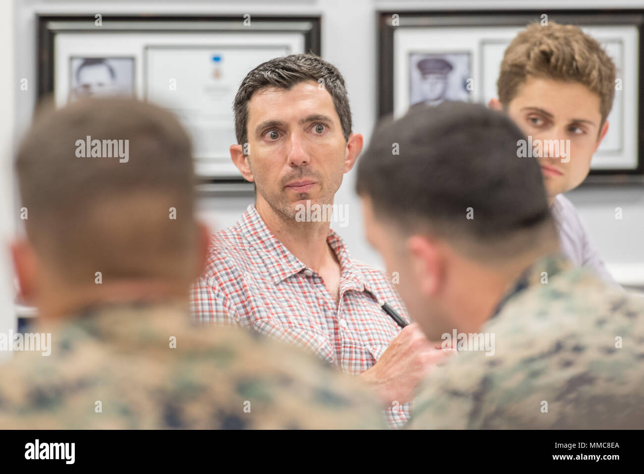 Researcher Eric Spero, a team leader at the U.S. Army Research ...