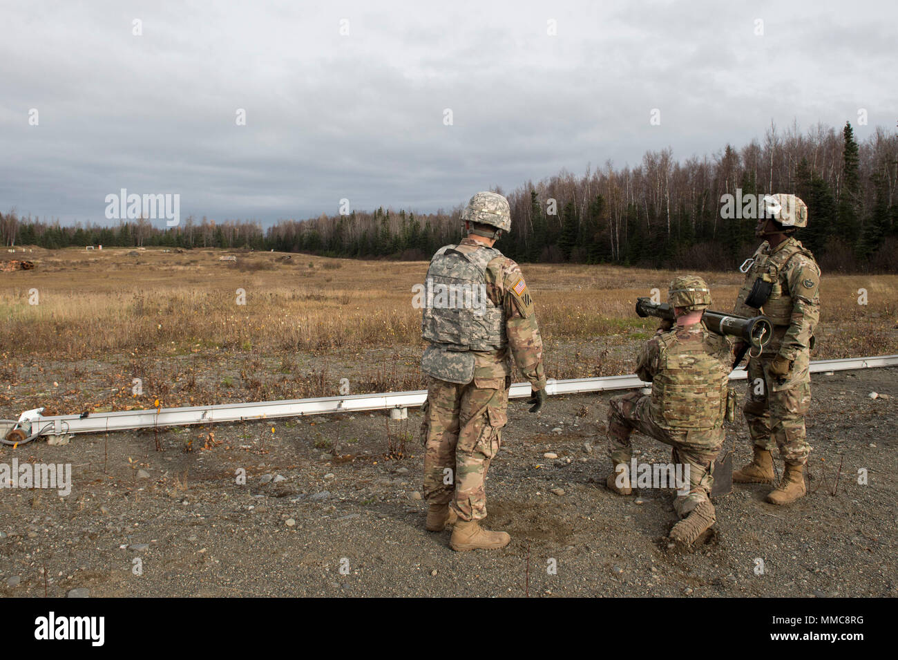 Soldiers assigned to the 109th Transportation Company, 17th Combat ...