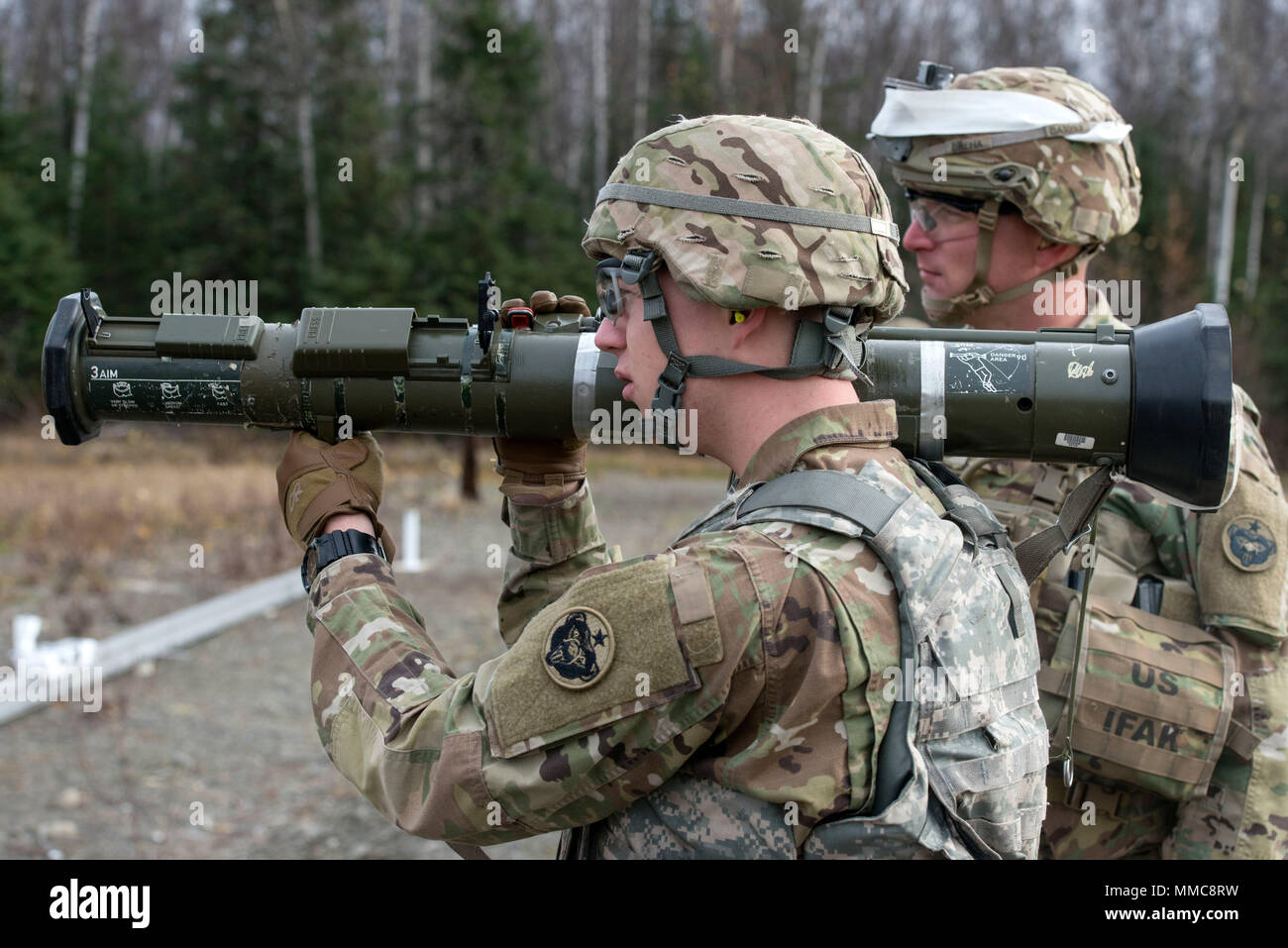 Soldiers assigned to the 109th Transportation Company, 17th Combat ...