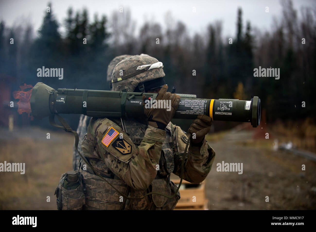 Army Sgt. Derek Lawson, assigned to the 109th Transportation Company ...