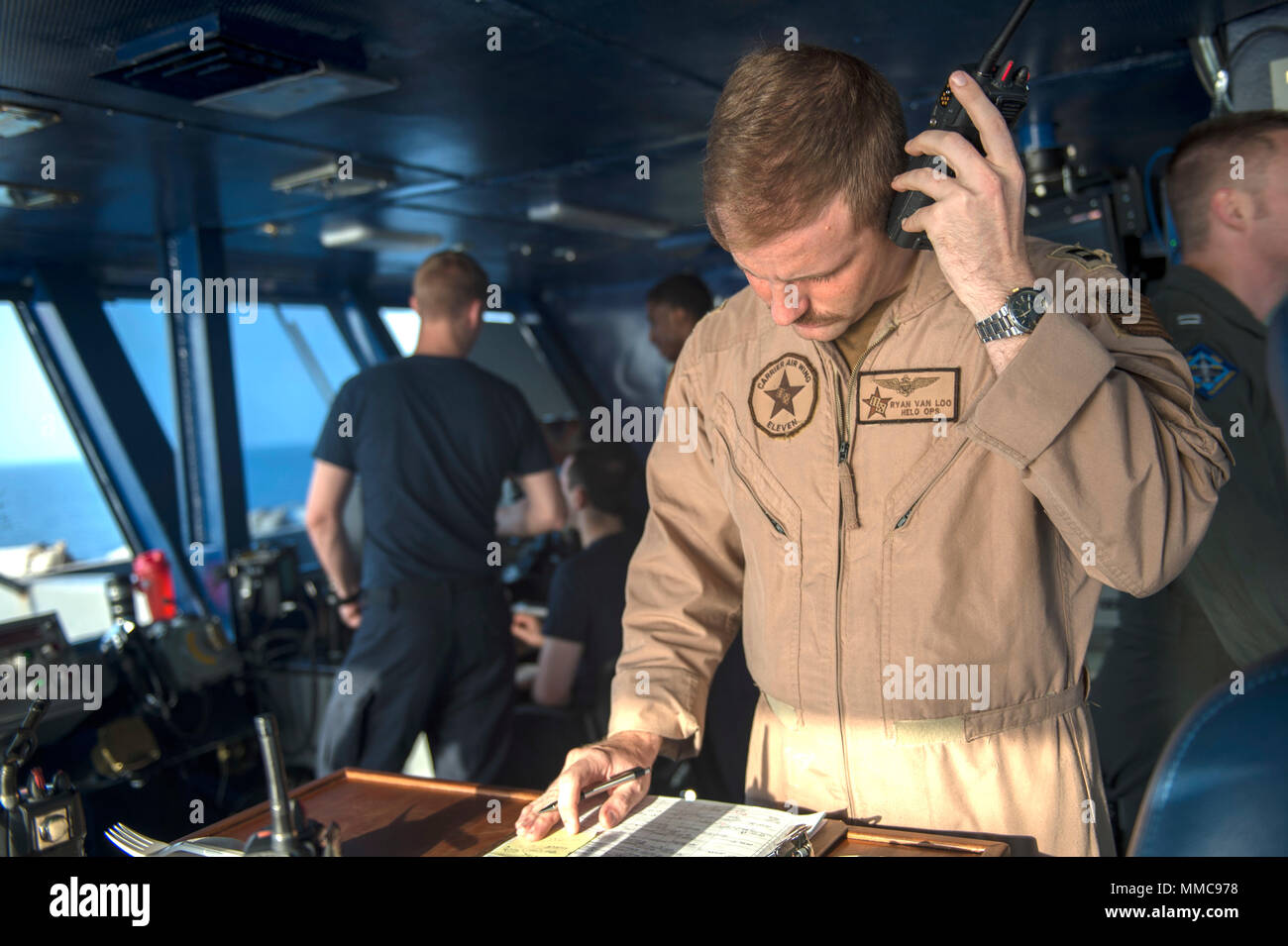 ARABIAN GULF (Oct. 10, 2017) Lt. Ryan Van Loo, from Lynden, Wash ...