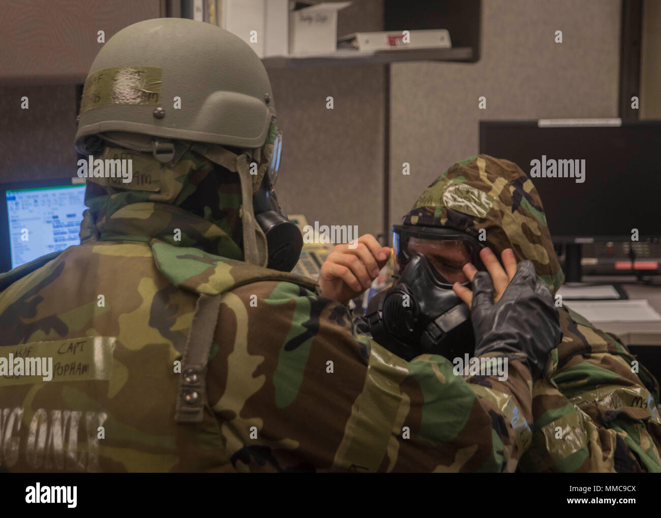 U.S. Air Force Capt. Chris Popham, 18th Medical Group medical control ...