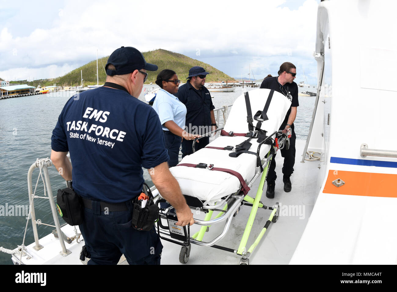 the local EMS personnel at Schneider Regional Medical Center transport ...