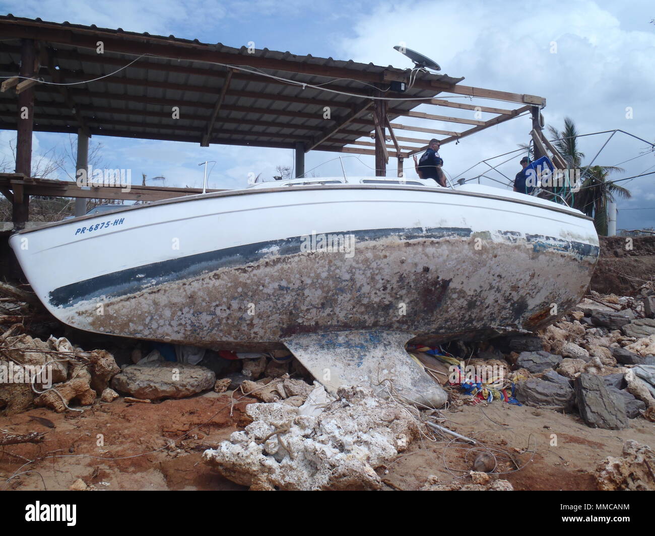 Hurricane Maria ESF 10 PR Unified Command response crews conduct a ...