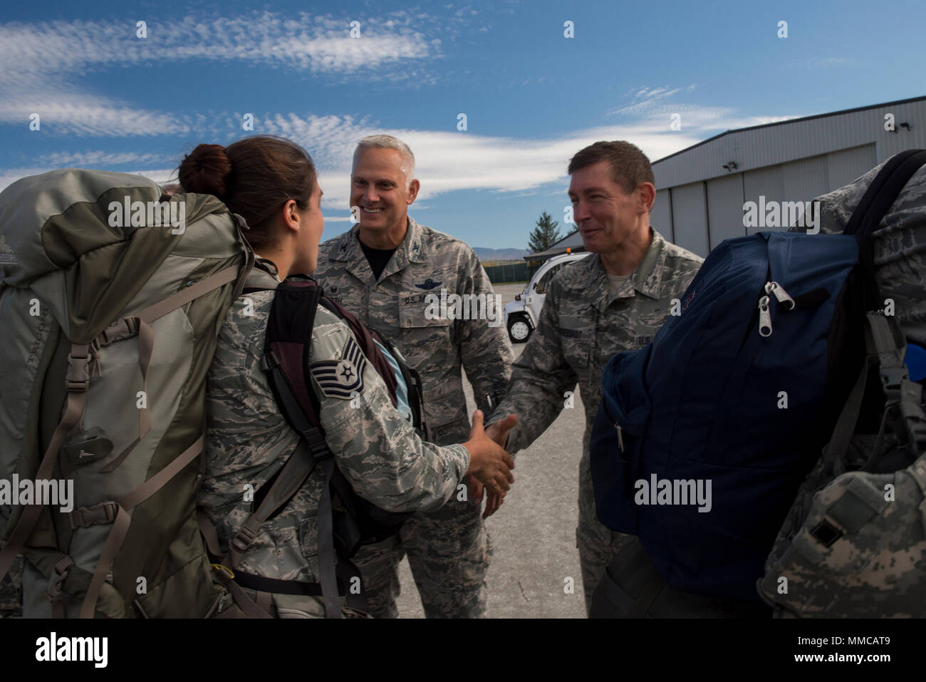 U.S. Air Force Col. David Smith, commander, 158th Fighter Wing, Vermont ...
