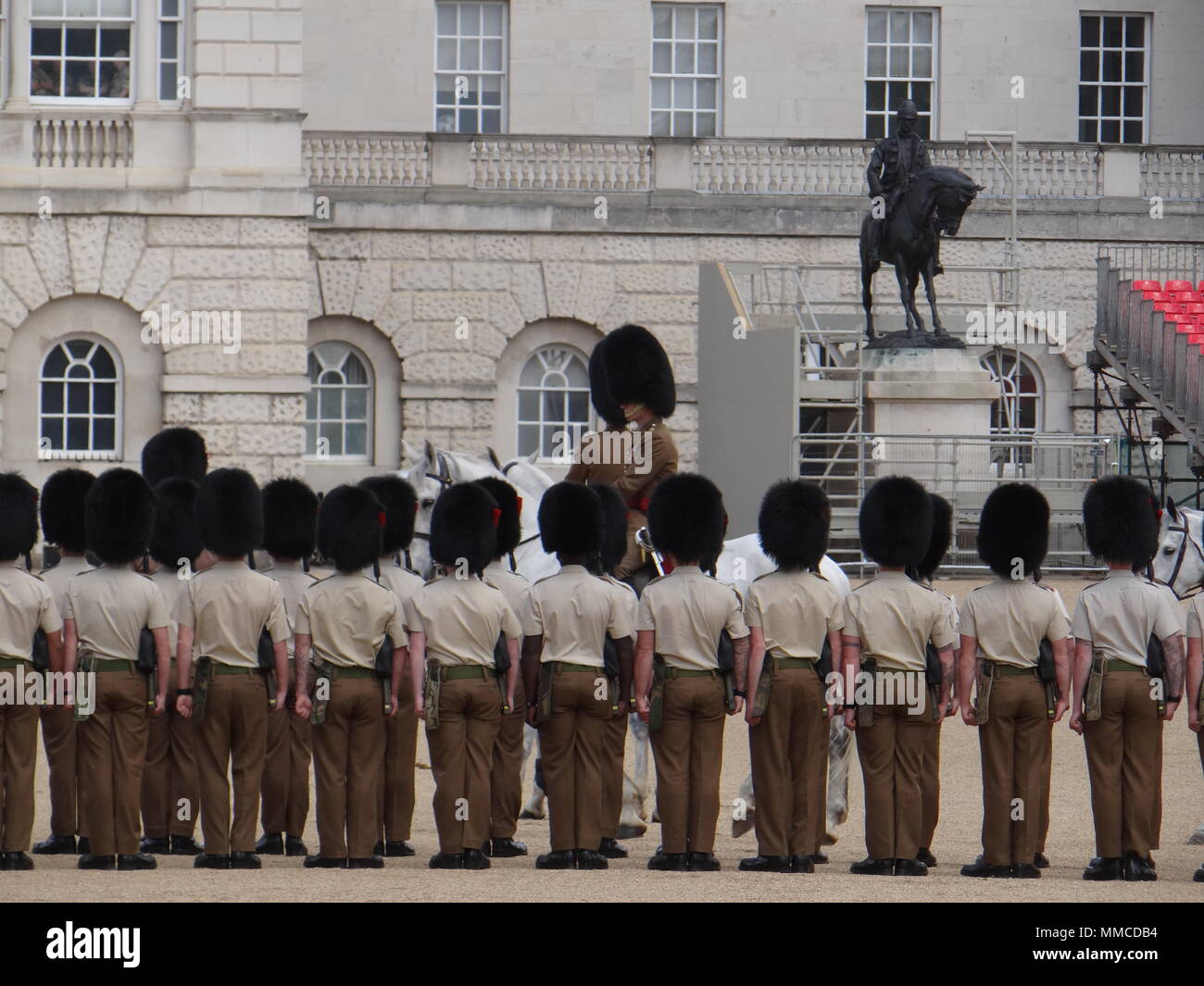 London, UK. 10th May 2018. Scots Guards regiment of the Household ...