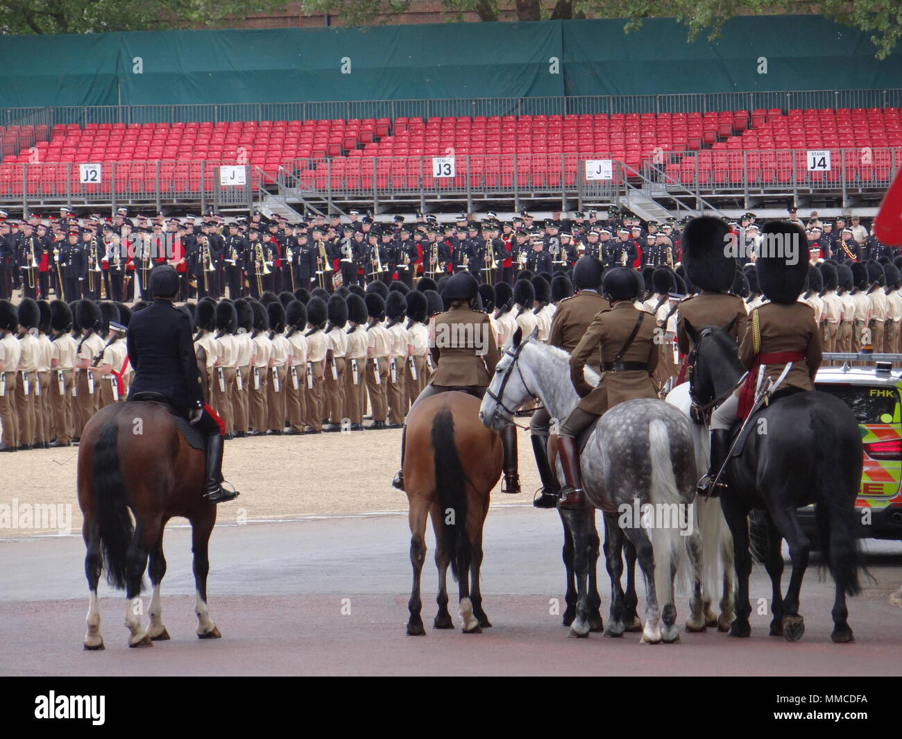 London, UK. 10th May 2018. Scots Guards regiment of the Household ...