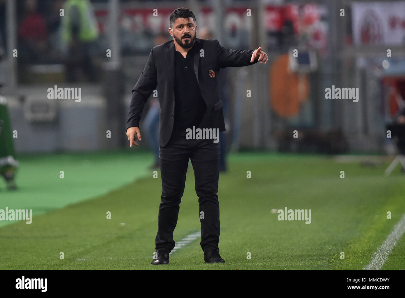 Gennaro Gattuso Milan Roma 09-05-2018 Stadio Olimpico Football Calcio ...