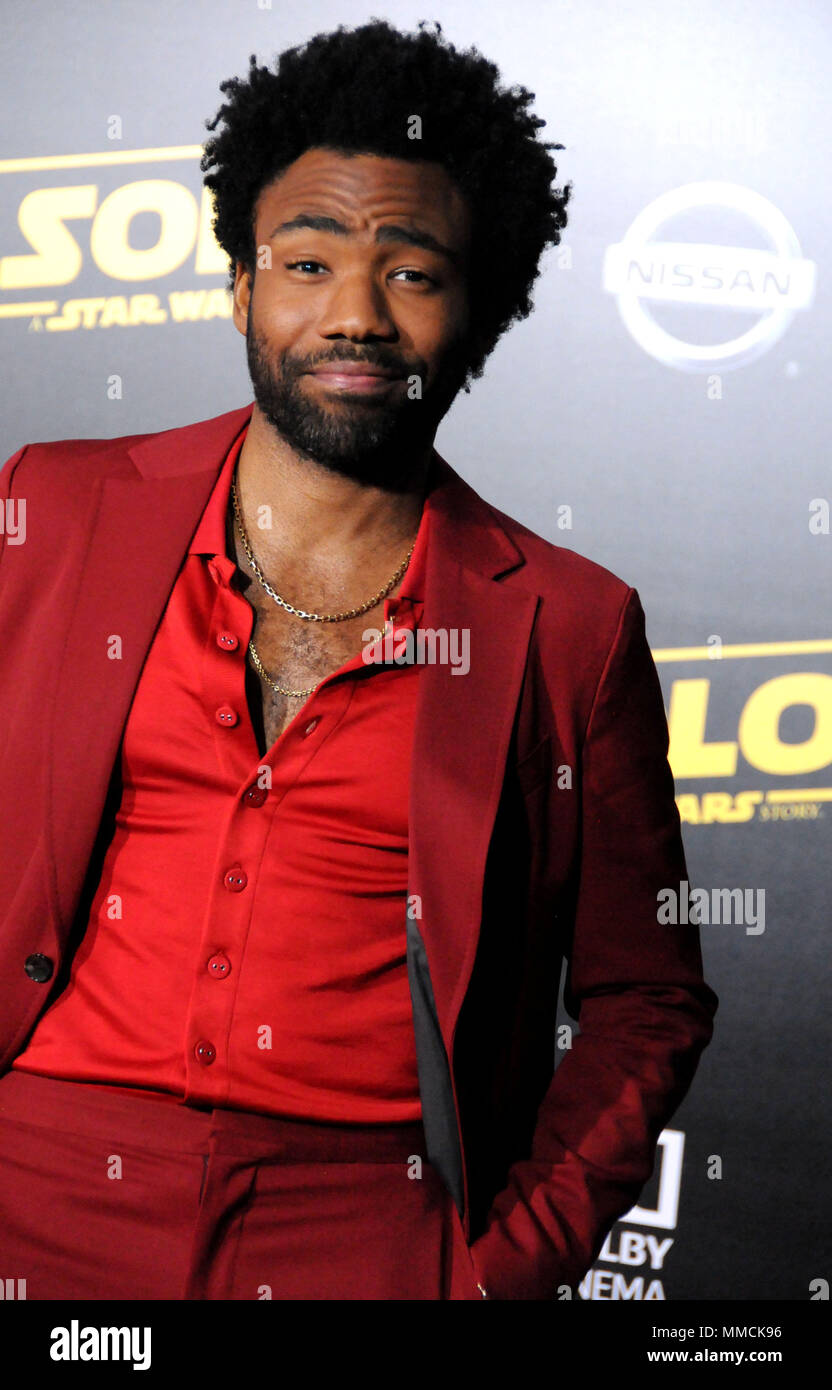Hollywood, California, USA. 10th May, 2018. Actor Donald Glover attends ...